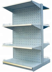 Buy 5 Layers Perforated Back-panel Store Shelves Supermarket Rack from ...