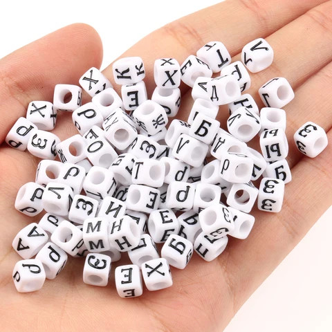 Buy Ac1173 Wholesale 6mm 500g Colorful Plastic Cube Russian Letter ...