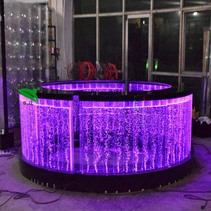Buy Acrylic Restaurant Illuminated Led Light Bar Furniture Water Bubble ...