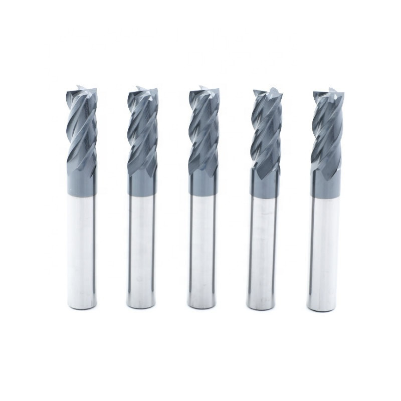 Buy Altisin Coating Hrc 65 Degree Tungsten Steel 4 Flute Square End ...