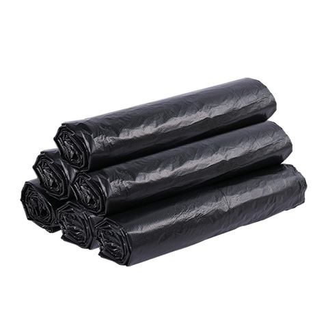 Buy Black Trash Fold Custom Black Ldpe Biodegradable Roll 55 Gallon ...