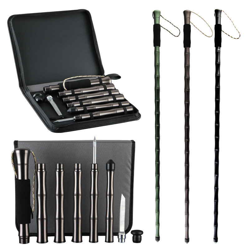 Buy Collapsible Retractable Walking Cane Multi-function Tactical Self ...