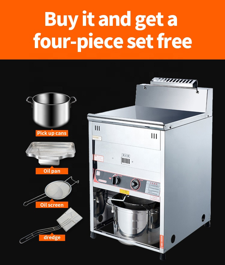 Buy Commercial Restaurant 40l Stainless Steel 1 Tank Lpg Gas Deep Fryer ...