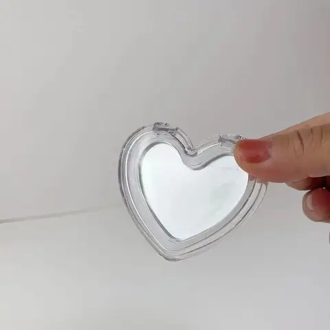 Buy Cute Geometric Clear Heart Eye Shadow Box Powder Blusher Cosmetic ...