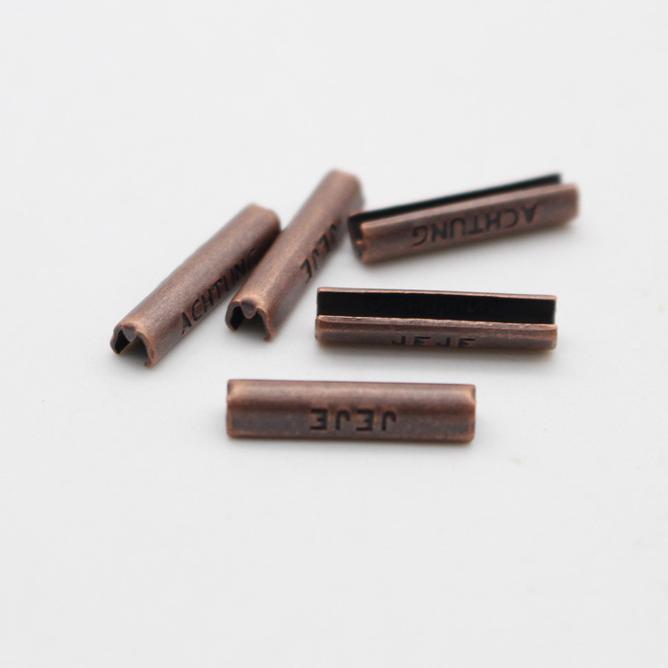 Buy Engraving Logo Metal Copper Aglet For Shoe Laces from (HZ) Yiusing ...