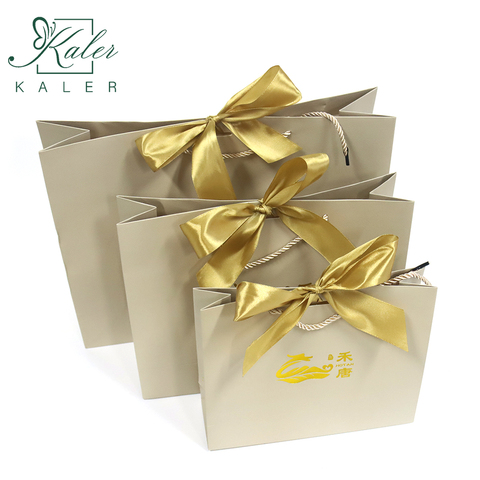 Buy Fancy Golden Foil Eco Friendly Shopping Gift Bag Packaging Custom ...