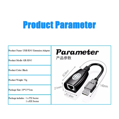 Buy For Pc Laptop Desktop Connect Printer Via Over Cat5 Cat6 Cable ...