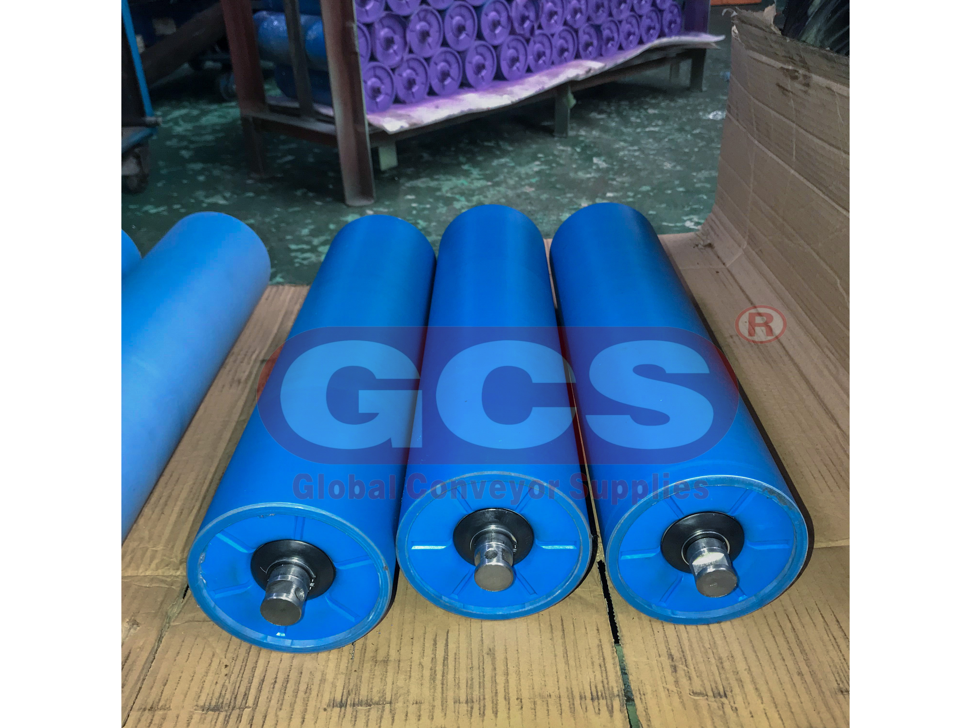 Gcs-belt Conveyor Roller Carrier Trough Conveyor Uhmw Polyethylene Hdpe Roller from China ...