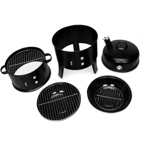 Buy Hot Sale 3-layer Bbq Grill Tower Vertical Barrel Charcoal Bbq ...