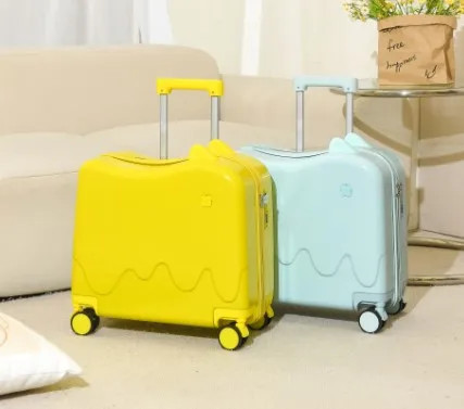 Buy Ice Cream Shape Kids Luggage With Seat On Light Weight Hand Bags ...
