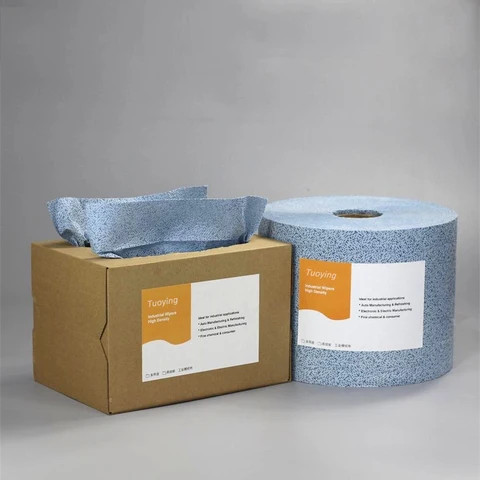 Buy Jumbo Roll Lint Free Nonwoven Industrial Rag Oil Absorbing Clean ...