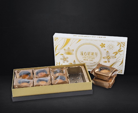 Buy Luxury Custom Logo Mooncake Paper Box With Tray Insert Chocolate ...