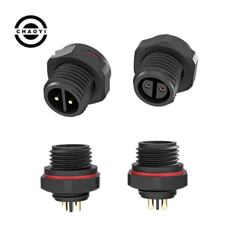 Buy M16 Buckle Panel Mount Multi-core Power Assembly Wiring Connector ...