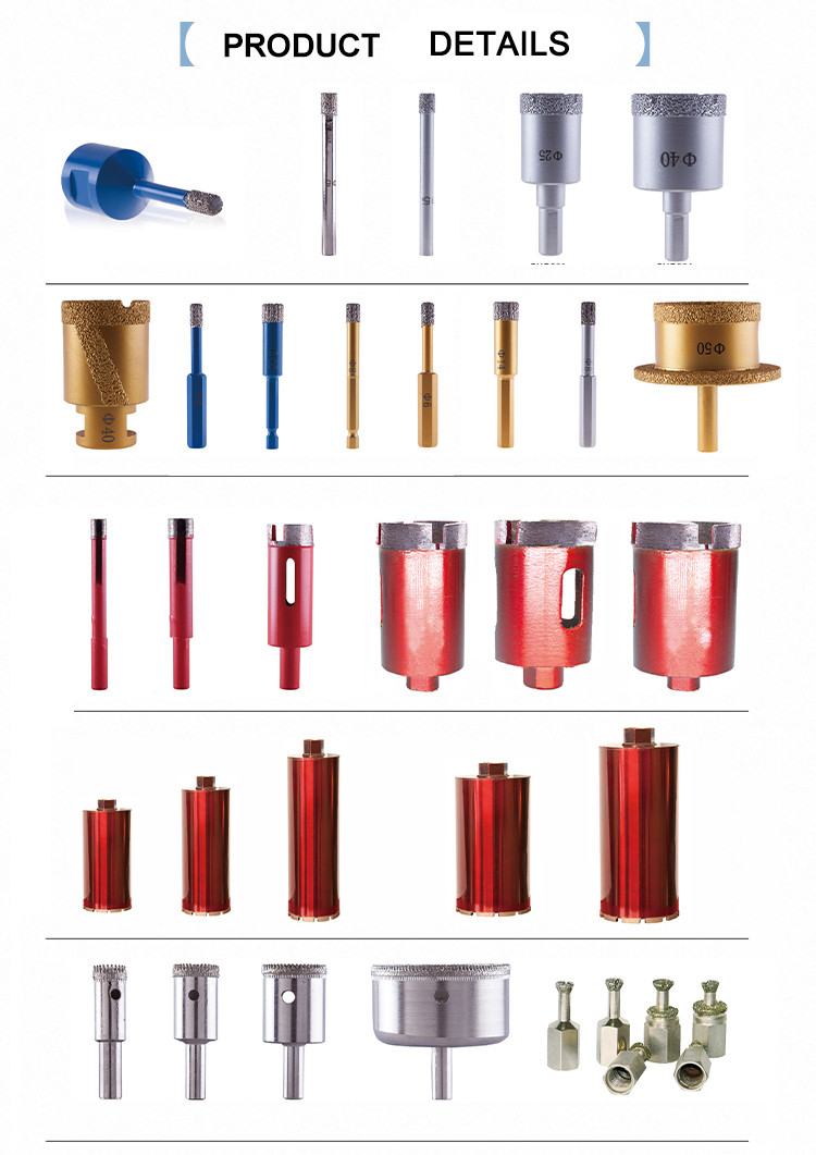 Buy Marble Ceramic Quartz Core Drilling Diamond Core Drill Bit Set ...