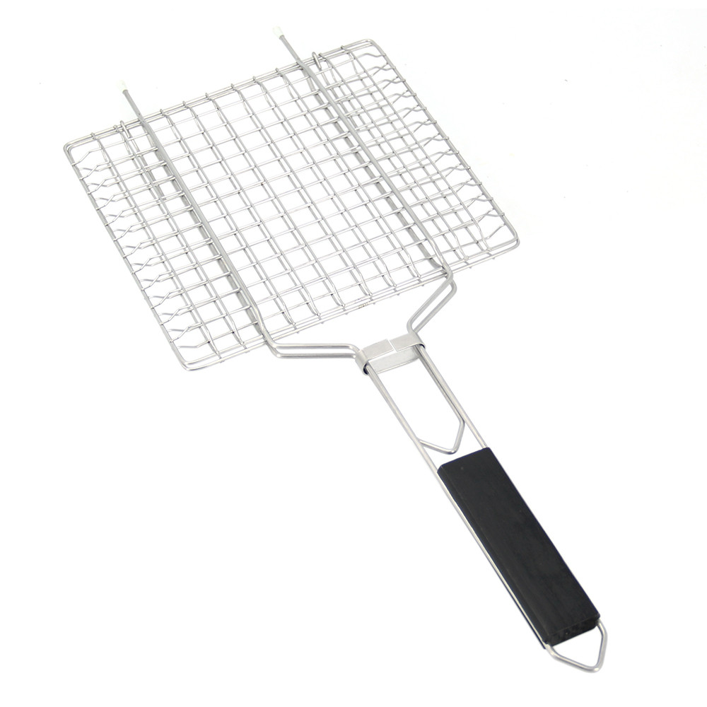 Buy Outdoor Picnic Bbq Fish Meat Grill Stainless Steel Net Mesh Wire ...