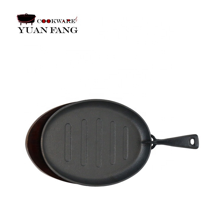 Buy Oval Mexican Style Pre-seasoned Fajita Pan Fierro Tortilla Griddle ...
