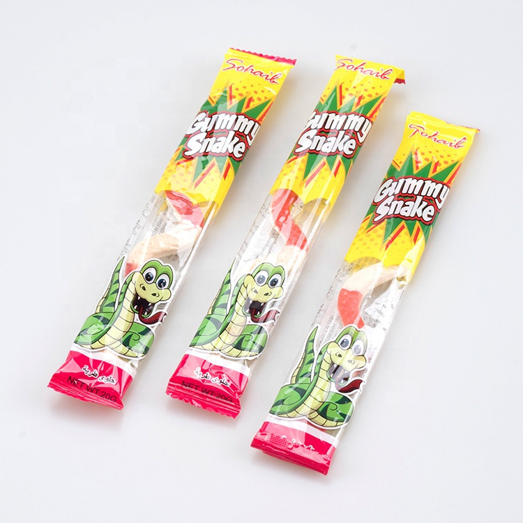 Buy Production Line Snake Pattern Wrapping Paper Fruit Flavor Gummy ...