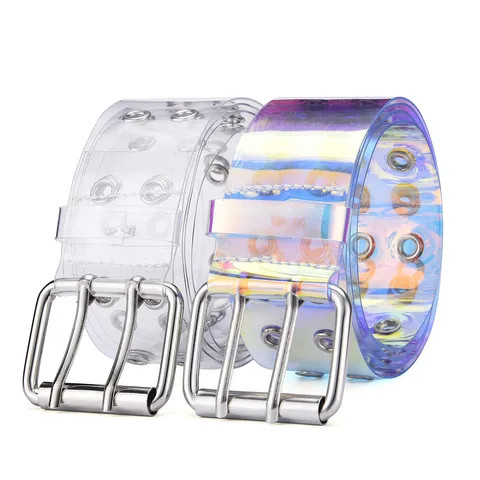 Buy Pvc Transparent Belts European And American Fashion Men Women Jeans ...