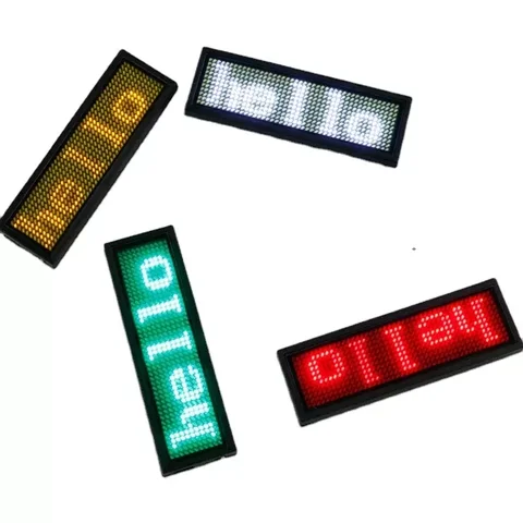 Buy Recharge Programmable Small Led Display Screen Electronic Led Name ...