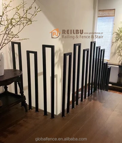 Buy Reilbu Industrial U-shaped Stair Handrail Stairs Railing Metal ...