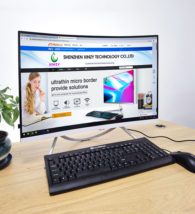 Buy Sealan All In One Pc 27 Inch Curved Desktop Computer I7 4960 Ram 8g ...
