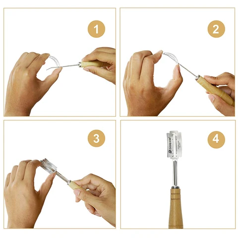 Buy Stainless Steel Bread Lame Slashing Tool, Dough Scoring Knife With ...