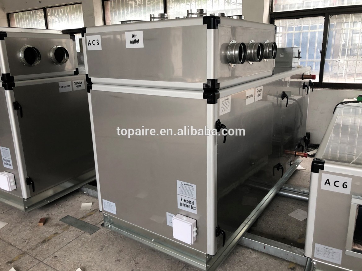 Buy Stainless Steel Cover Double Skin Ahu With Copper Tube Copper Fins ...