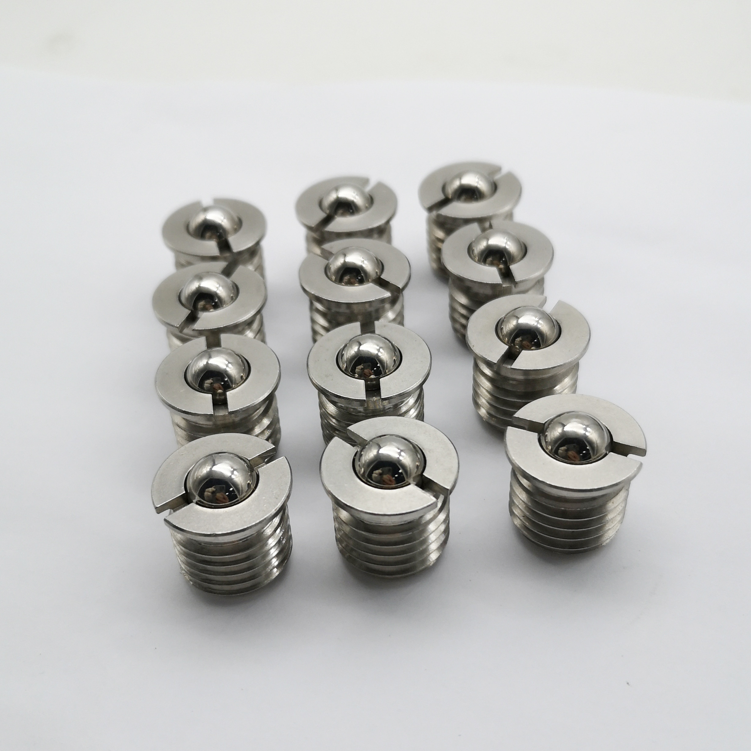 Buy Stainless Steel Press Fit Positioning Bead Ball Screw Flange Type ...
