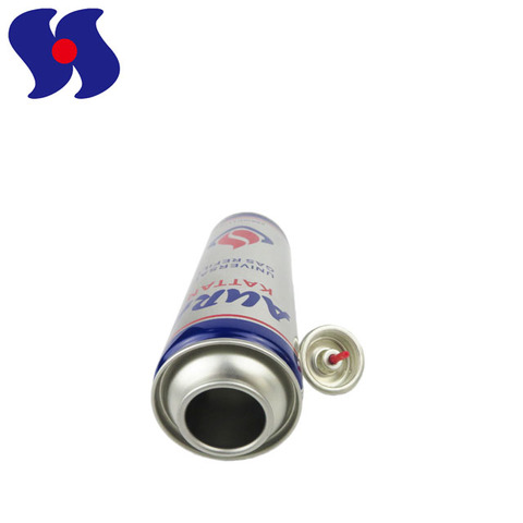 Buy Transparent Printing Empty Tin Can Gas Canister With Aerosol Valve ...