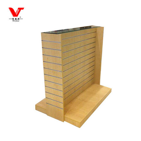 Buy Wholesale Mdf Slatwall Gift Wooden Shelf Display Racks With Hook ...