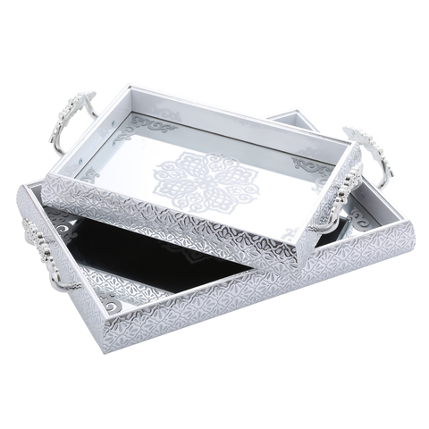 Buy Wholesales Lilac Mirror Food Cake Tea Serving Tray For Hotel ...