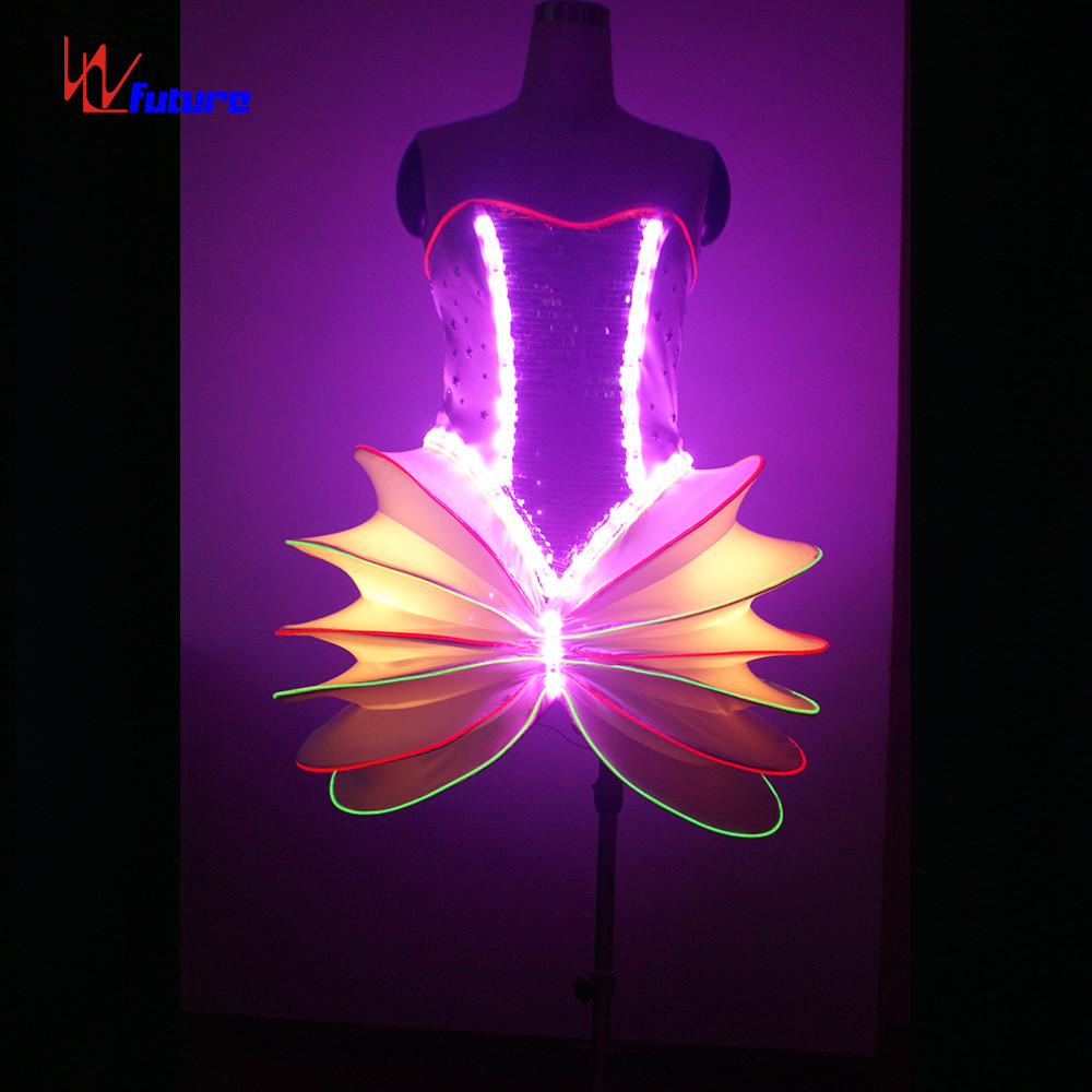 Buy Wl-008 Led Teletubbies Glowing Skirt Led Dress For Girls ...