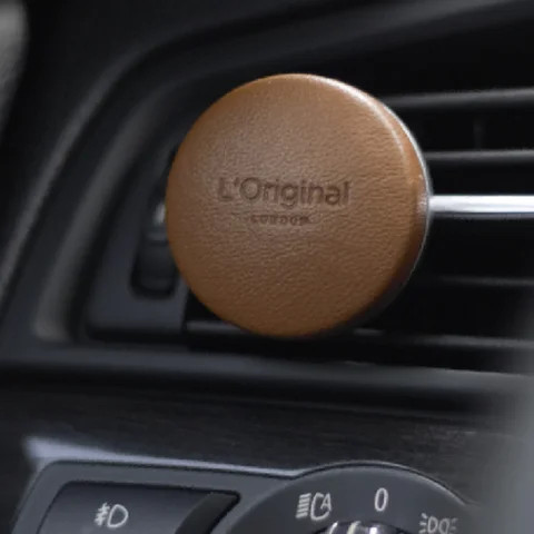 Buy Zinc Alloy Leather Face Car Diffuser Vent Clip Luxury Car Air ...