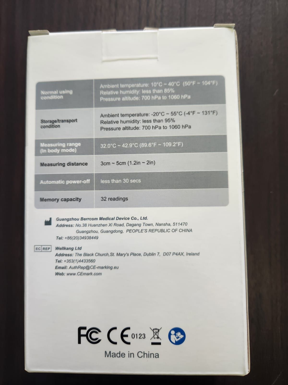 Buy Berrcom Non-contact Infrared Thermometer from Activeye Technologies ...