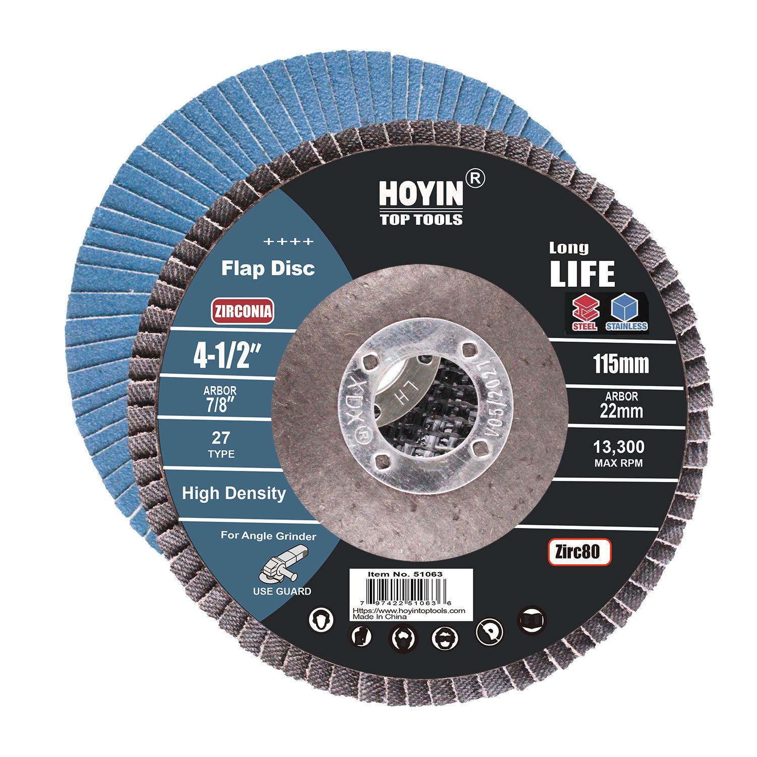 Buy Flap Discs Zirconia Alumina T27,t29 36,40,60,80,100,120 For Angle ...