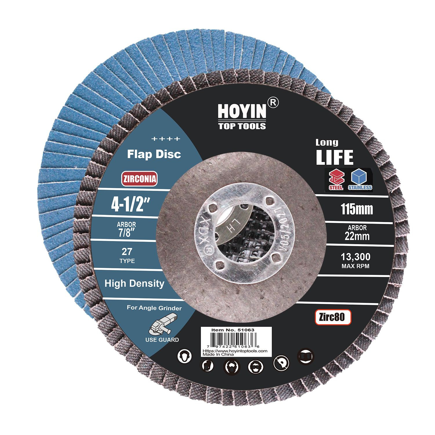 Buy Flap Discs Zirconia Alumina T27,t29 36,40,60,80,100,120 For Angle ...