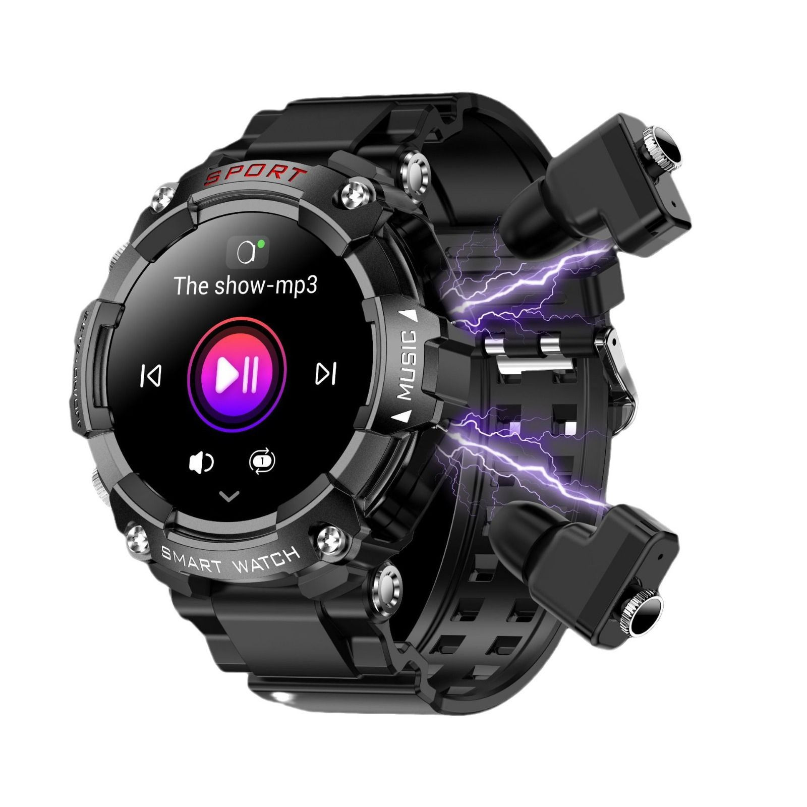 Buy T96 Tws Smartwatch Wireless Earbuds 2 In 1 Smart Watch With ...