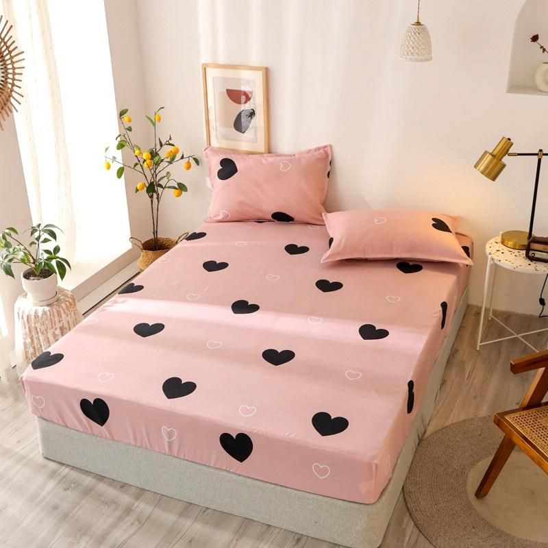 Buy Wholesale Home Use Printed 4-in-1 Fitted Bed Sheet Nordic Style ...