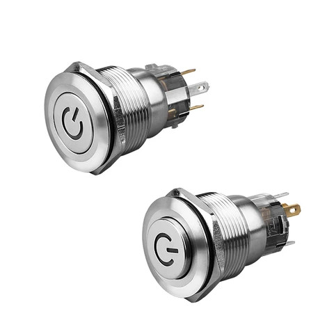 Buy 22mm Ring Power Mark Waterproof Metal Switch Button Switch from ...