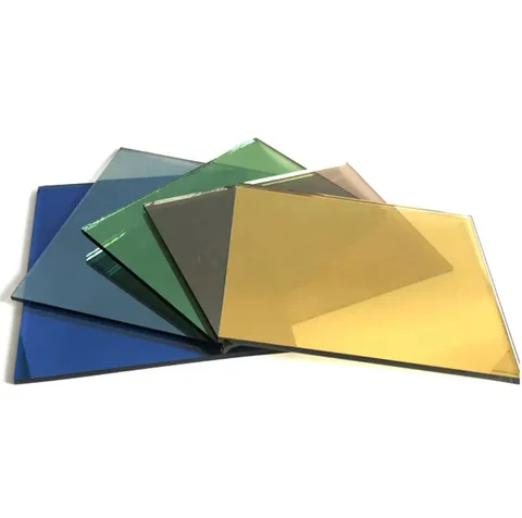 Buy 5mm 6mm Black Reflective Glass For Windows Building Architecture ...