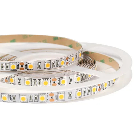 Buy 5050 60-leds 14.4w/m Warm White Led Strip Light Dc 12v Input Rgb ...