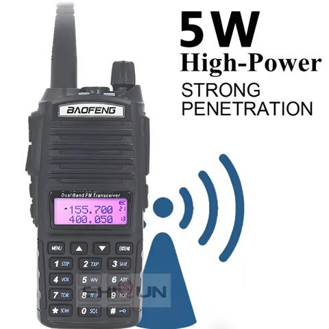 Buy Baofeng Uv-82 Dual Band Ham Woki Toki 5w 5w Vhf Uhf Transmitter ...