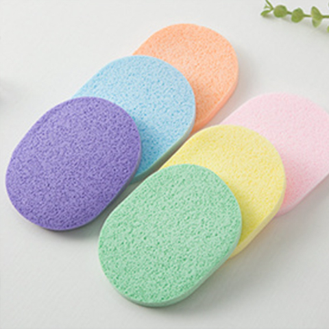 Buy Beauty Face Use Washing Sponge Microfiber Puff Makeup Silicone ...