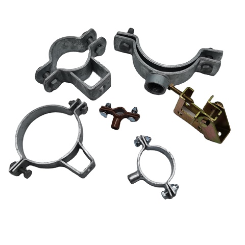 Buy Bolt Round Pipe Clamp Welded Nut Clip - Zinc Plated Electro ...