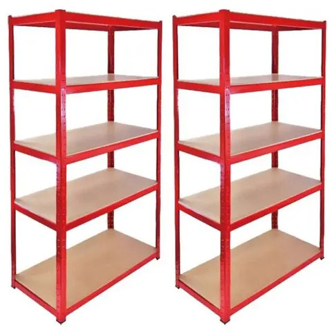Buy Boltless Metal Frame 5 Layer Warehouse Storage Rack Adjustable ...