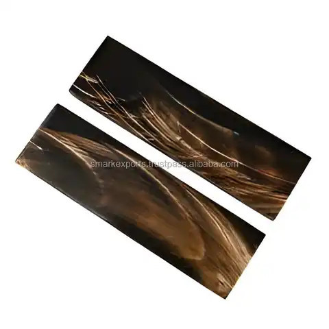 Buy Brown White Buffalo Horn Scales 5" X 1-1/2" X 3/8" & Custom Size ...