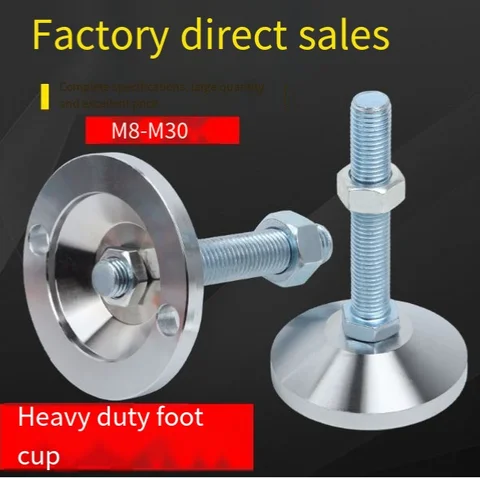 Buy Carbon Steel Metal Foot Cup Anchor Screw Chrome Plated Machine Foot ...