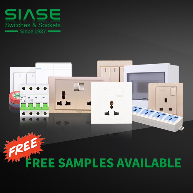 Buy China 13a Golden 3 Pin Universal Electrical Plastic Switch And ...