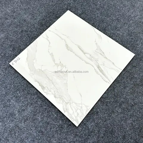 Buy China High Glossy 60x60 White Marble Carrara Polished Glazed ...