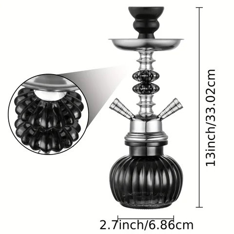 Buy Classical Portable Double Hose Hookah Shisha Set Custom Logo ...